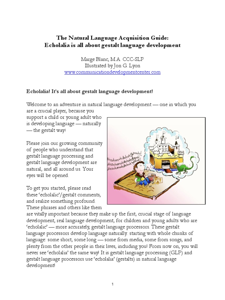 Gestalt | PDF | Language Development | Autism
