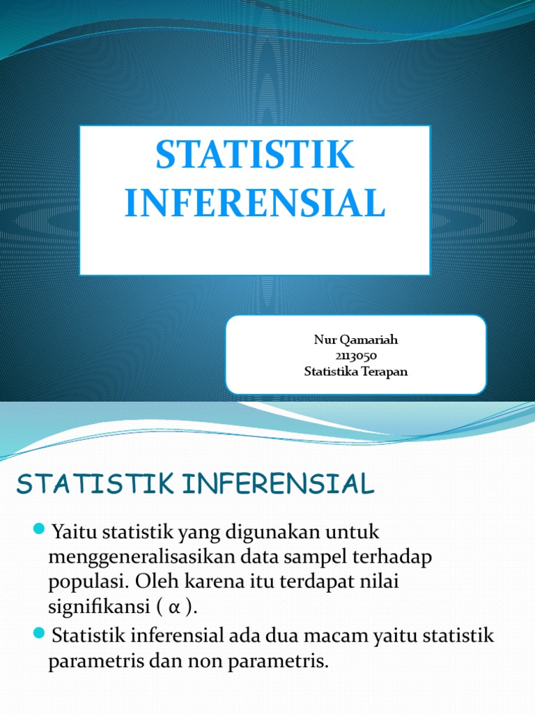 Dasar Statisika Inferensial | PDF