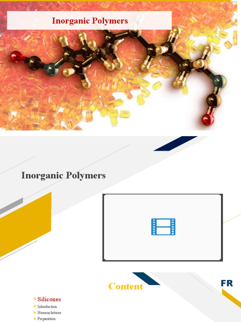 Inorganic Polymers: An Overview of Silicones, Their Nomenclature ...