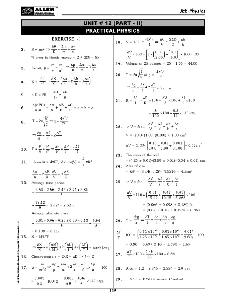 06 Practical Physics | PDF | Physics | Physical Quantities