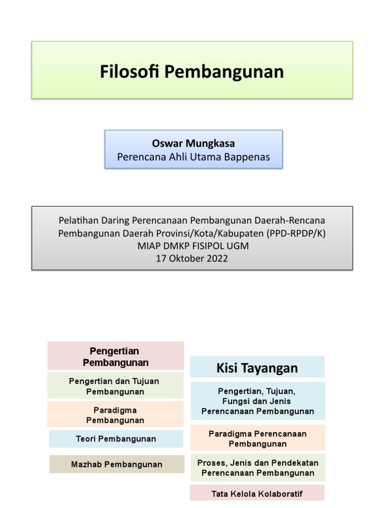 Filosofi Pembangunan | PDF