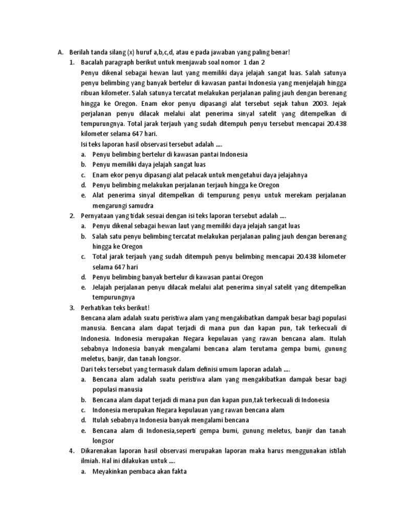 Bahasa Indonesia Tablo | PDF