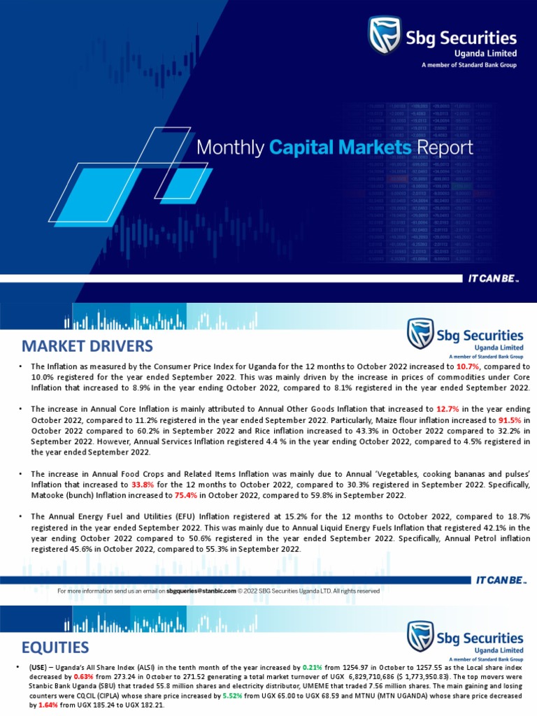 SBG Securities (U) LTD - October Capital Markets Report | PDF | United ...