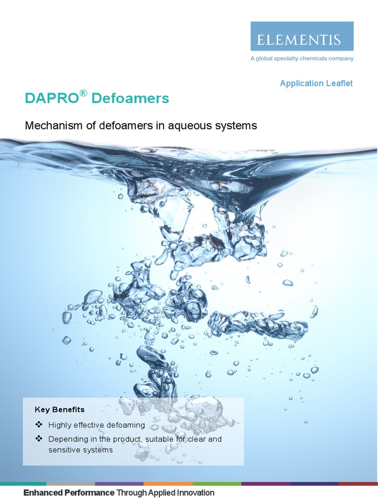 DAPRO Defoamers | PDF | Emulsion | Physical Chemistry