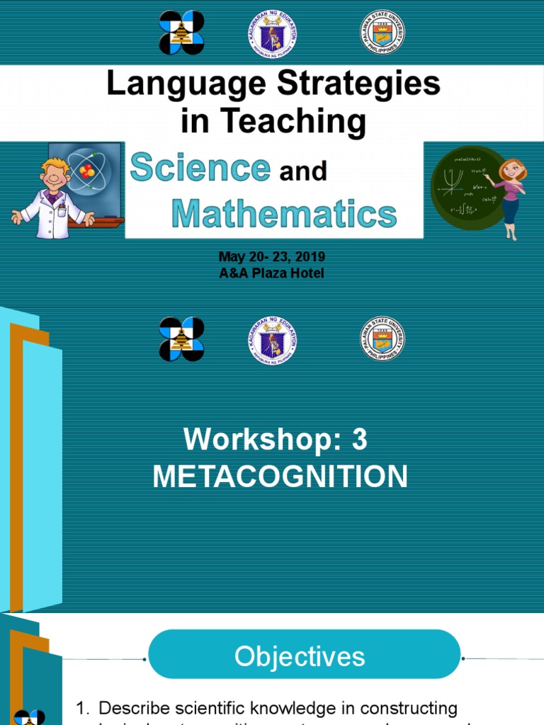 Workshop 3 Metacognition Pdf Atoms Metacognition