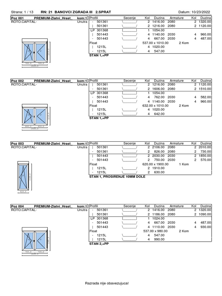 Zgrada Banovci 3, 2 Sprat | PDF