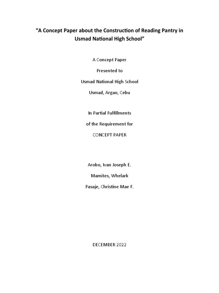 Construction of Reading Pantry to Improve Literacy | PDF | Reading ...