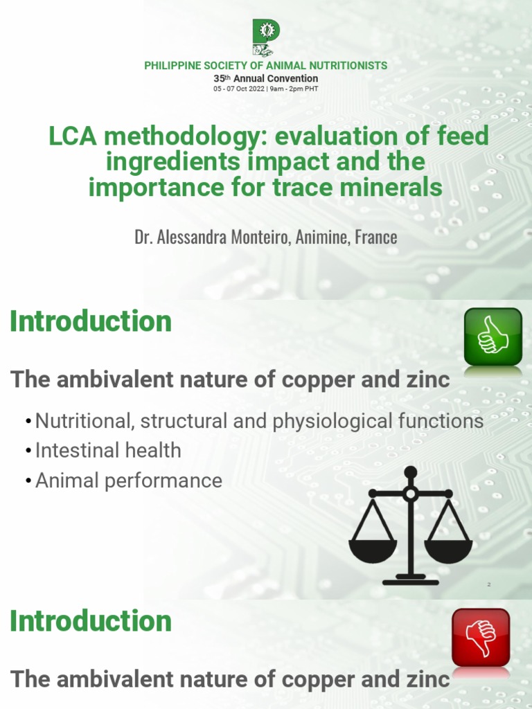 LCA Methodology Evaluation of Feed Ingredients Impact and The ...