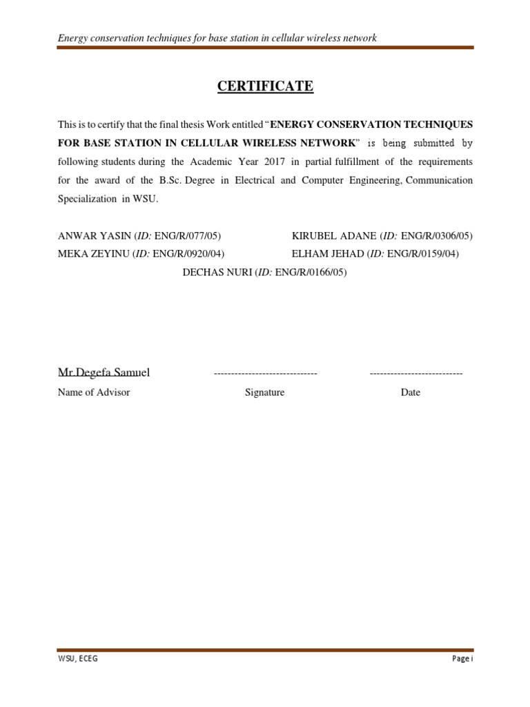 Certificate: For Base Station in Cellular Wireless Network" Is Being ...