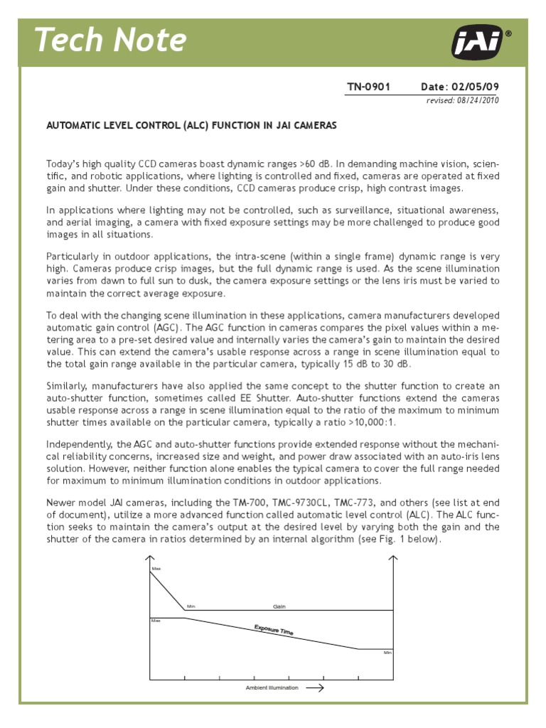 TechNote-TN-0901-ALC | PDF | Camera | Exposure (Photography)