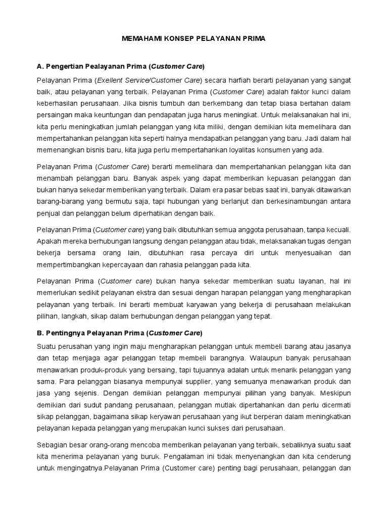 Modul-Pelayanan Prima | PDF