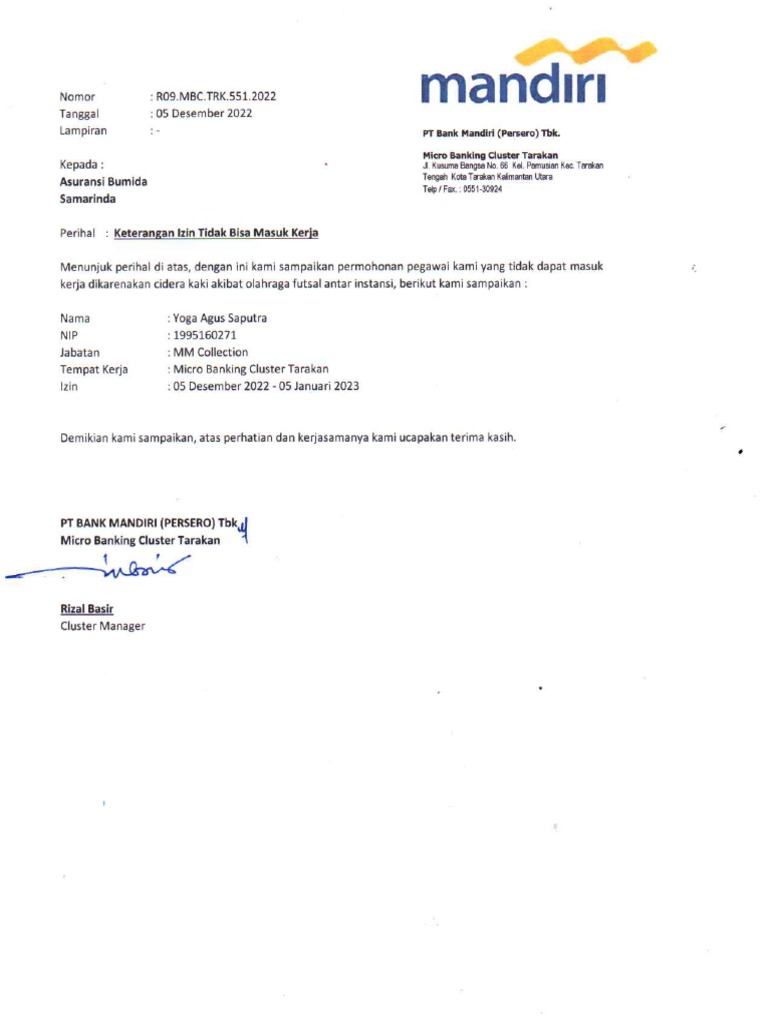 Yoga Agus Saputra Bank Mandiri | PDF