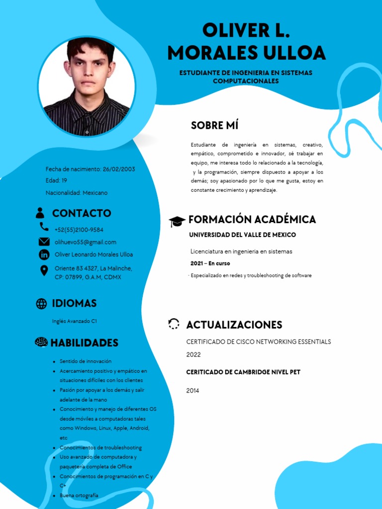CV Oliver Morales | PDF
