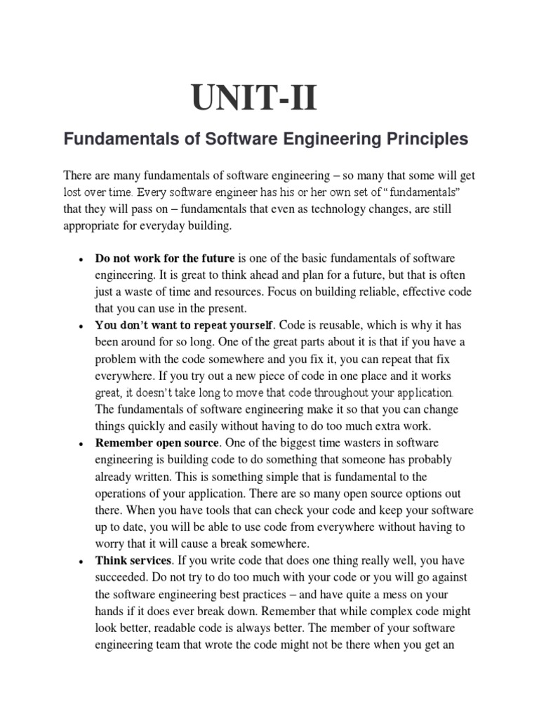 Software Engineering Notes (Unit-2) | PDF | Conceptual Model | Software ...