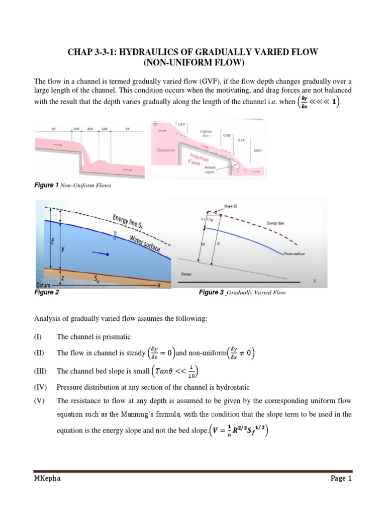 Chap 3-3 Non Uniform Grad Varied Flow Online Civil FRR | Download Free PDF | Continuum Mechanics ...