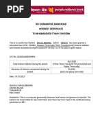 EV Loan Interest Certificate for Tax Deduction | PDF | Loans | Tax Deduction