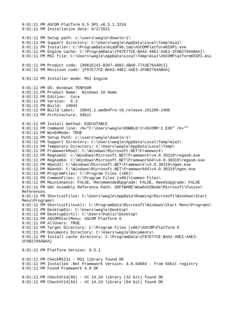 ASCOMPlatform 6 Install 22035419136 | PDF | Microsoft Windows | Computing Platforms