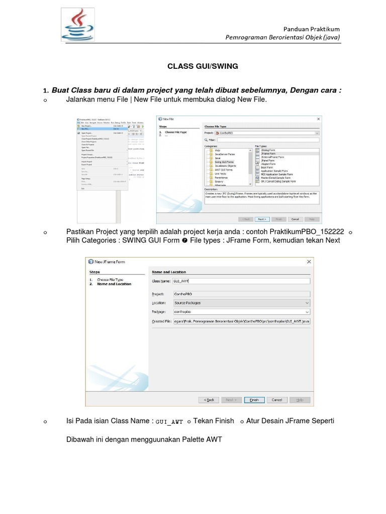 Materi Kelas SWING-GUI | PDF