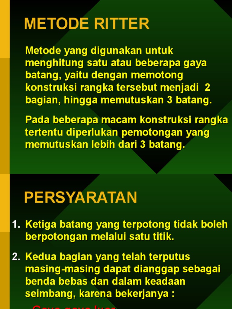 Metode Ritter | PDF