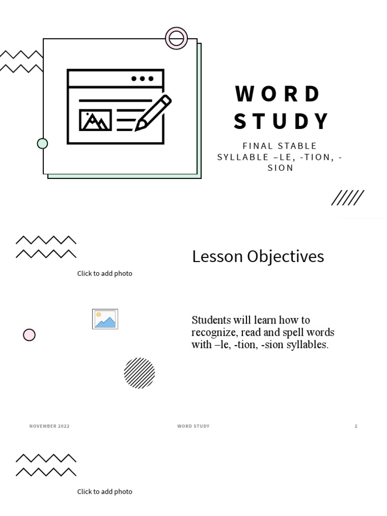 Word Study Week 9 | PDF