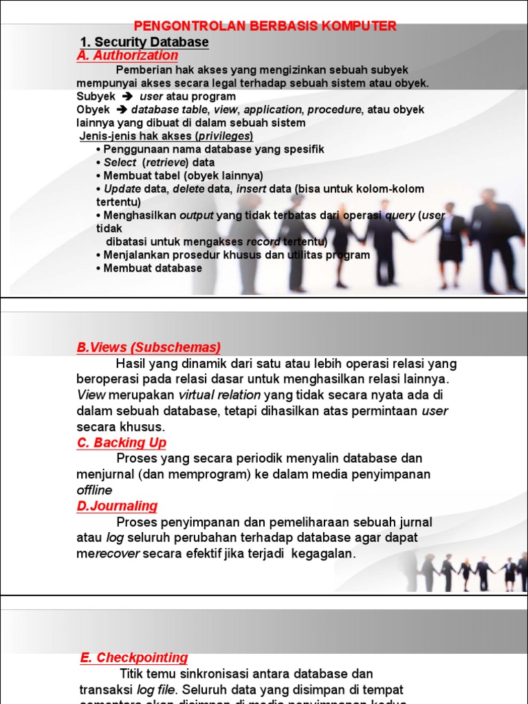 Database Control | PDF