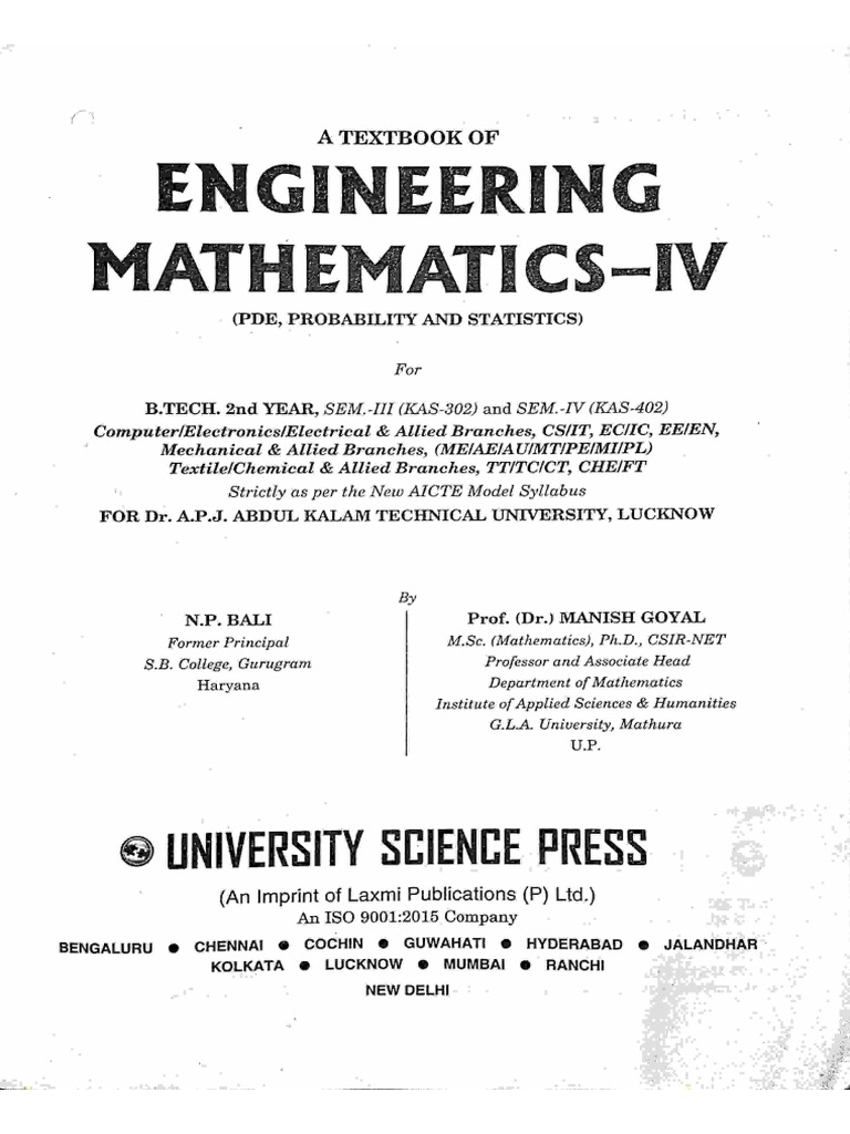 Mathematics 4 NP Bali | PDF