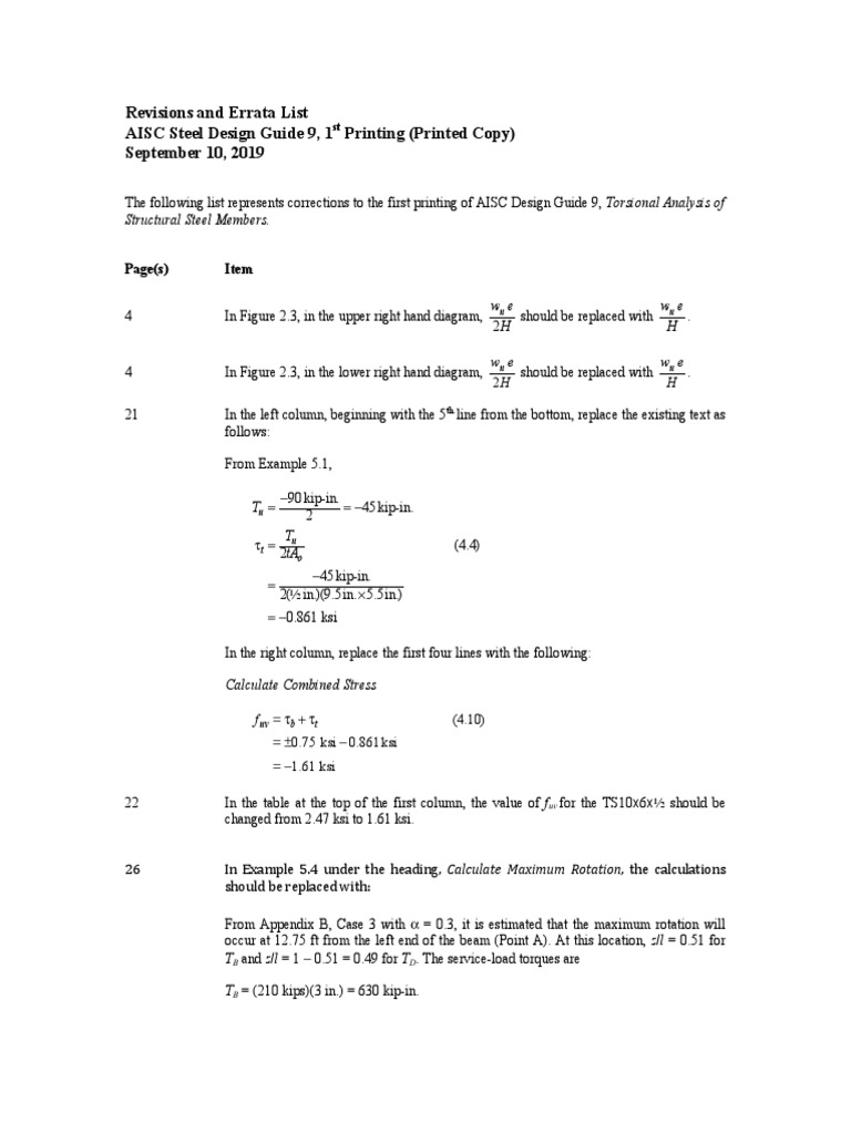 Design Guide 9 Revisions and Errata List | Download Free PDF ...