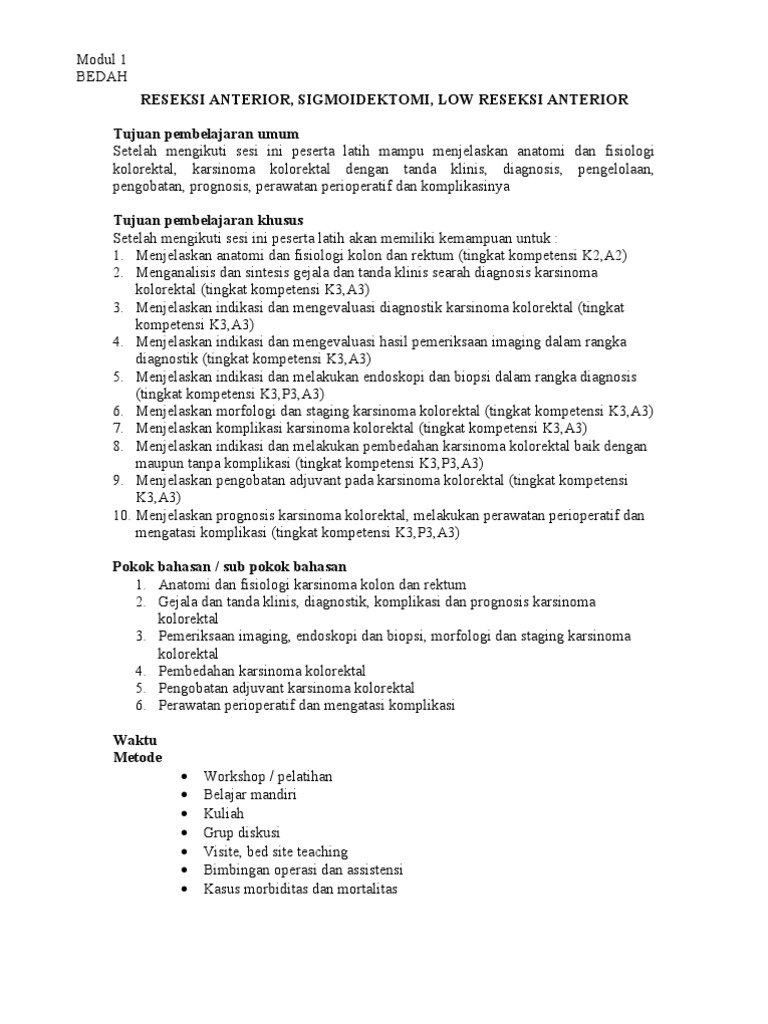 Modul Bedah Digestif 1 | PDF