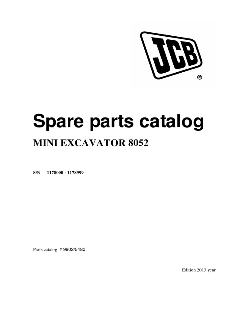 8052 Parts Catalog #9802-5480 SN 1178000-999 | PDF | Internal Combustion Engine | Engines