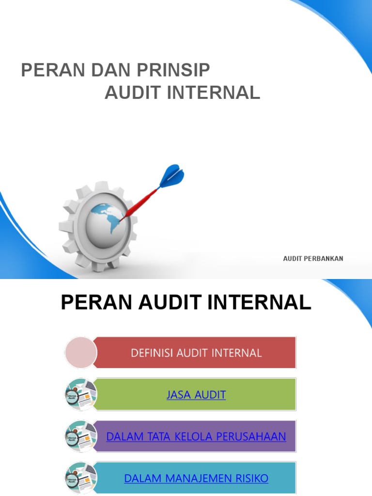 Peran Dan Prinsip Audit Internal | PDF | Bisnis | Pengelolaan Keuangan & Uang