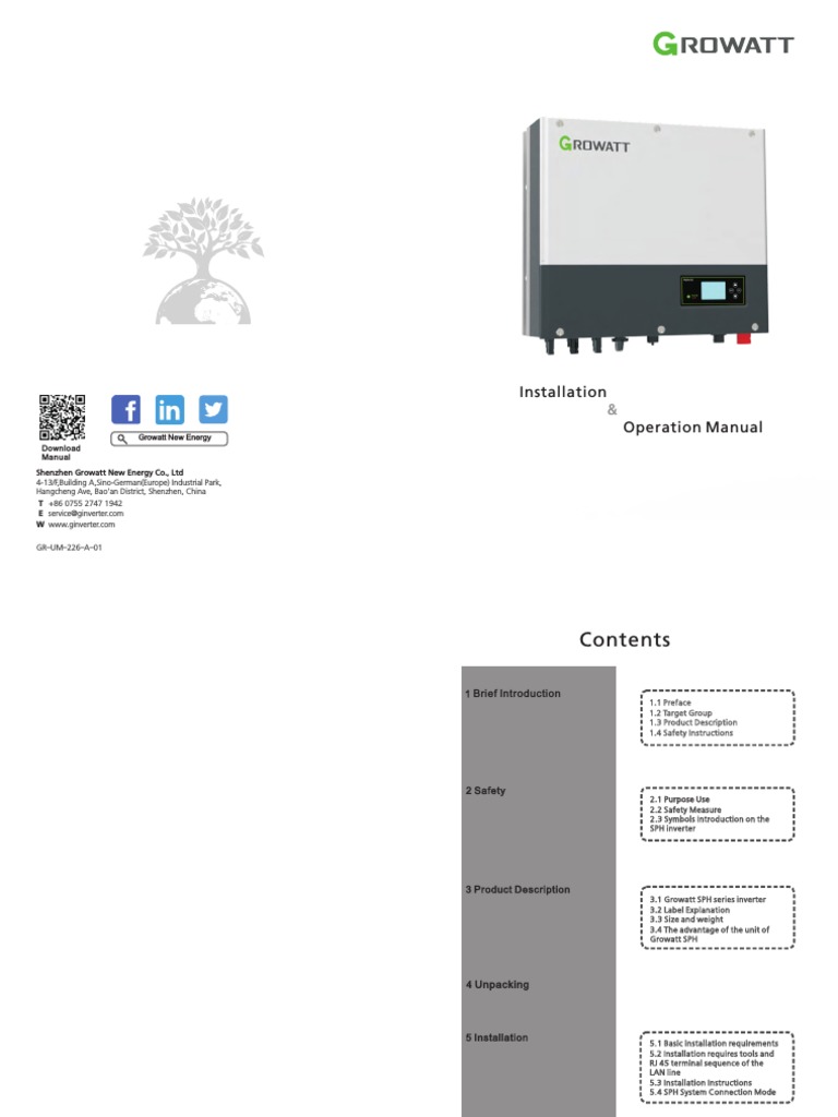 SPH 4-10KTL3 BH-UP User Manual | PDF | Electrical Connector | Power Inverter