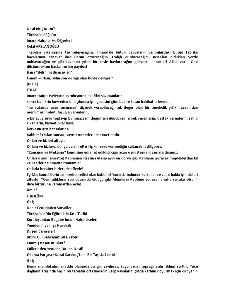 Nasil Bi̇z Çözüm Ki̇tap | PDF