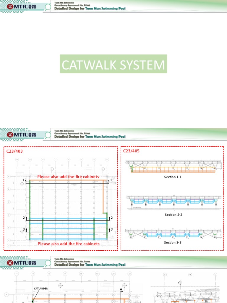 Markups - Catwalk System | PDF | Building Engineering | Architectural ...