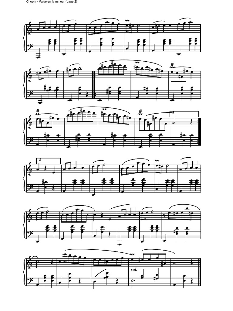 Valse en la mineur de Chopin | PDF