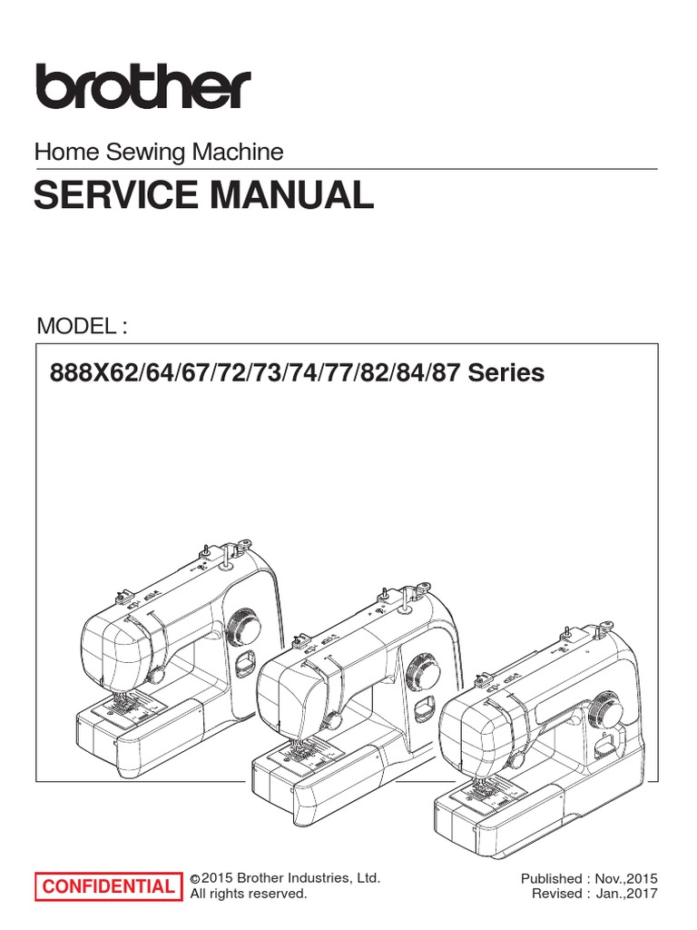 Brother LX 3817 Blue Service Manual | PDF | Sewing Machine | Tools