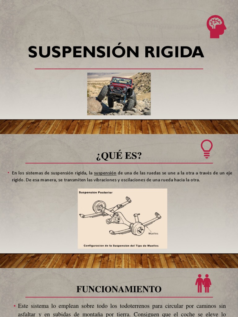 Suspensión Rígida: Ventajas y Desventajas | PDF | Eje | Vehículos