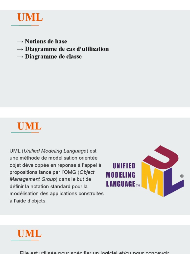 Notions de Base Diagramme de Cas D'utilisation Diagramme de Classe | PDF | Langage de ...