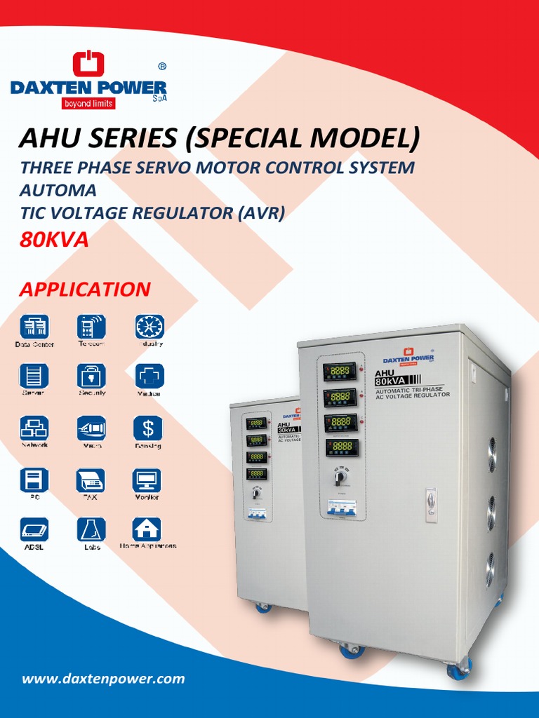 AHU SPECIAL SERIES 80KVA digitalAVR | PDF