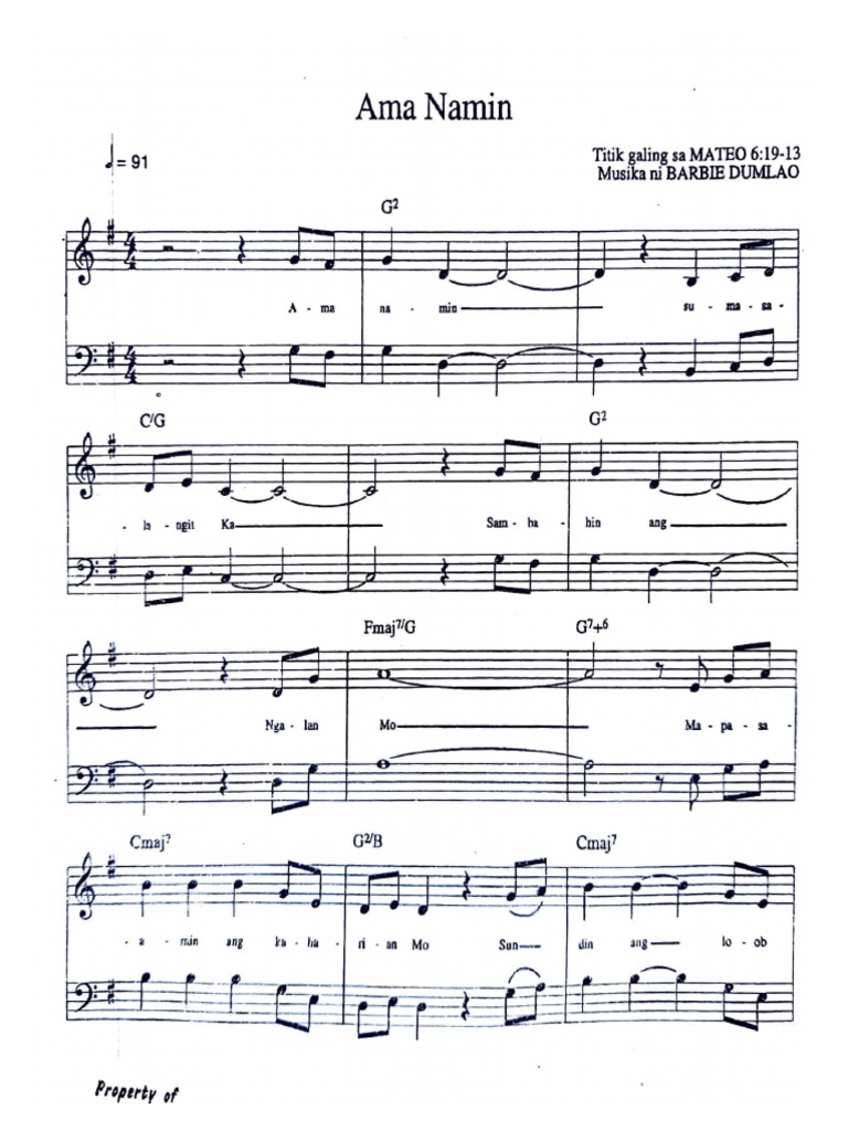 Ama Namin (Barbie Dumlao) | PDF