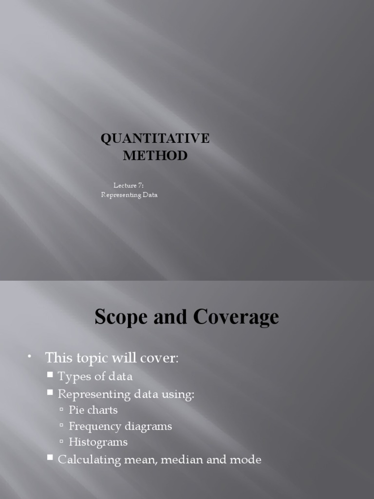 Lecture 10 | PDF | Histogram | Mode (Statistics)