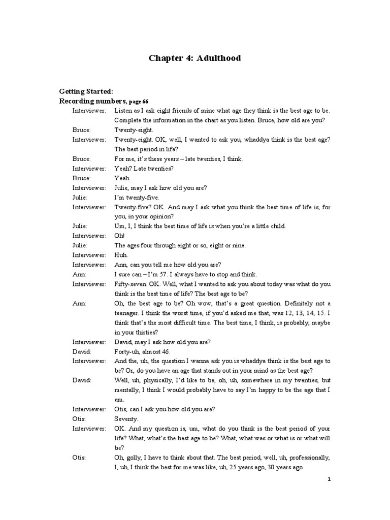 Chapter 4 Scripts Pdf Adolescence Adults 