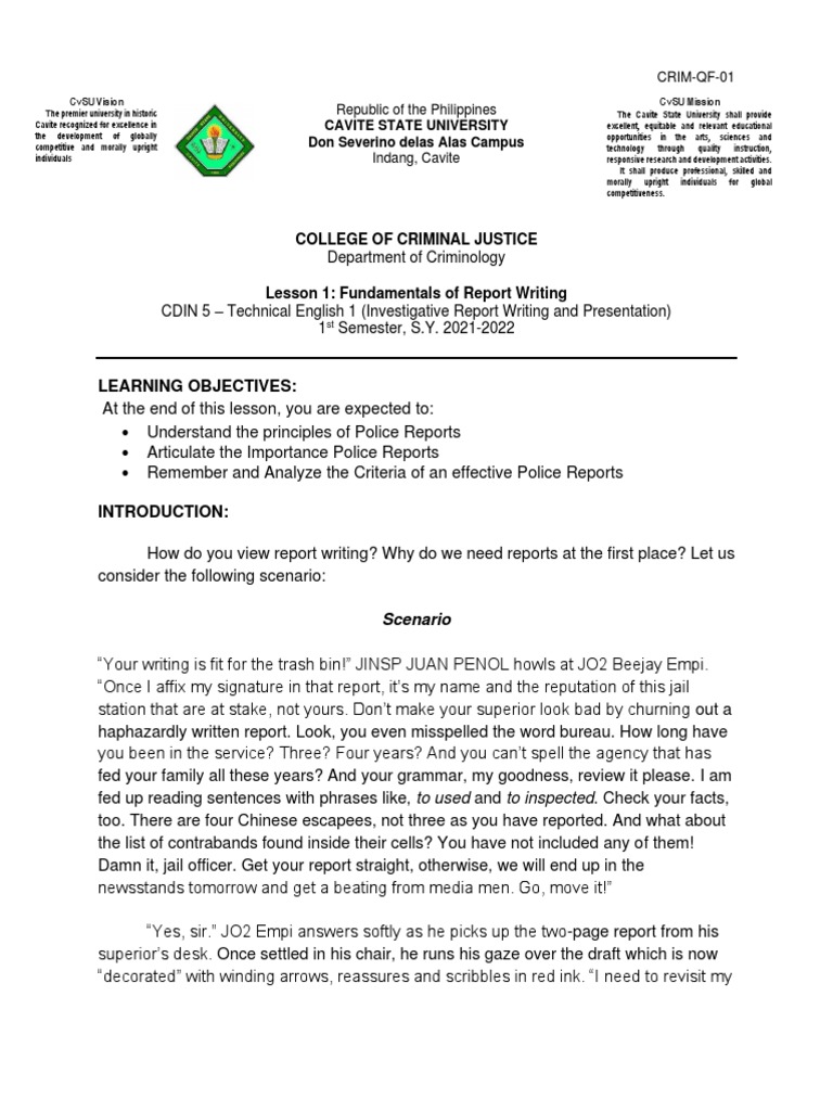 CDIN5 - Lesson 1 | PDF | Prosecutor | Complaint