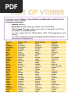 Regular and Irregular Verbs List | PDF | English Grammar | Semantics