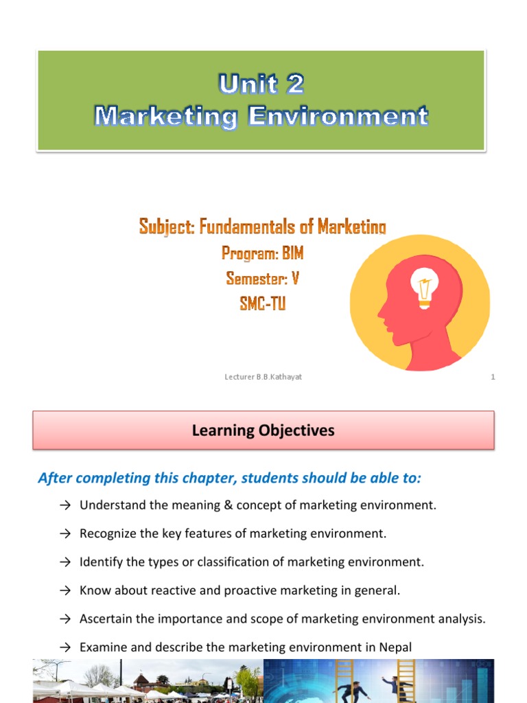 Unit 2 Marketing Environment BIM SMC-TU | PDF | Marketing Strategy ...