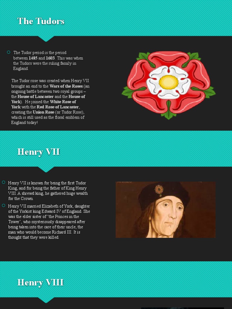 The Rise and Reign of the Tudor Dynasty in England: An Overview of the ...