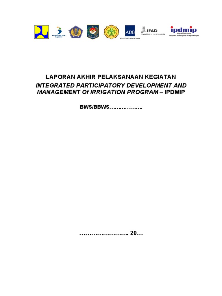 Laporan Akhir Program IPDMIP | PDF
