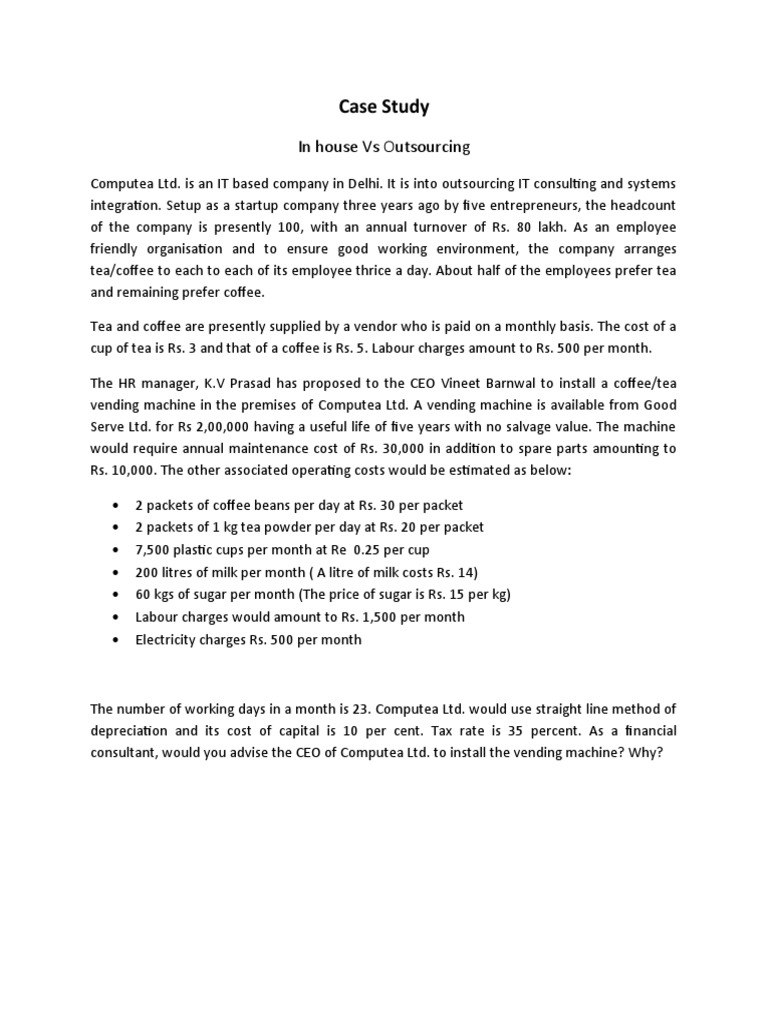 Capital Budgeting Case Study | PDF | Business