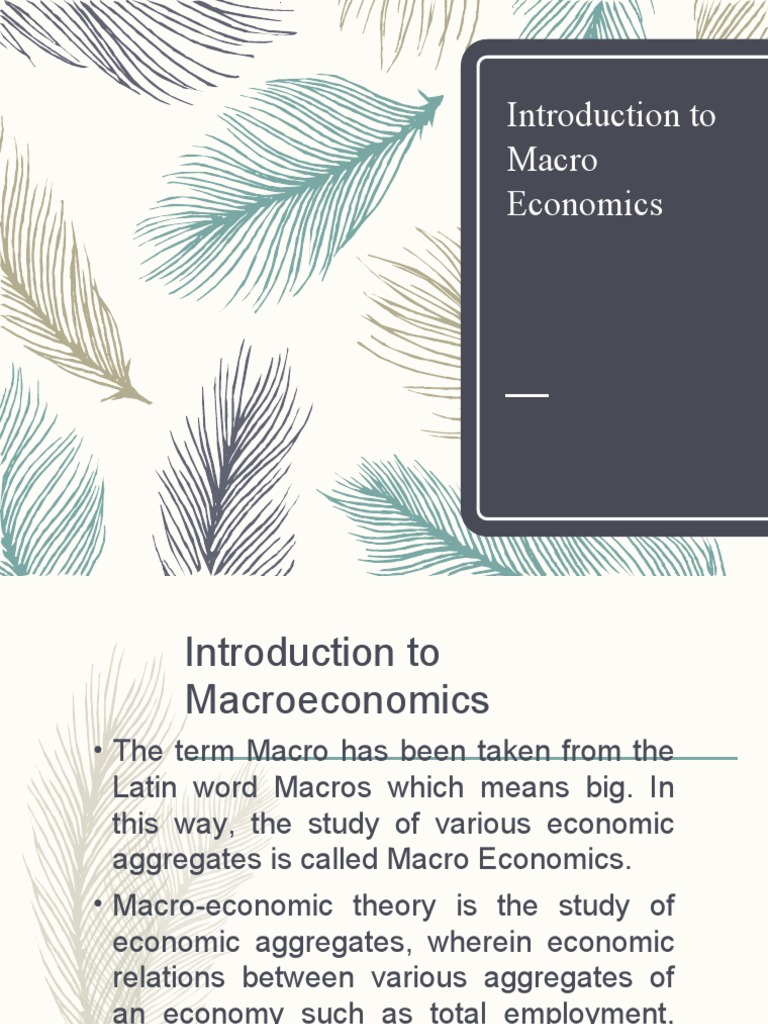 Introduction To Macro Economics | PDF | Macroeconomics | Economics