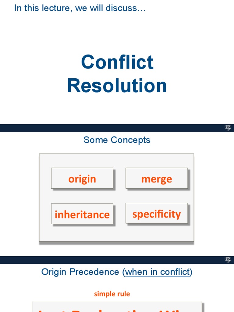 CSS Conflict Resolution Basics | PDF | Career & Growth | Art