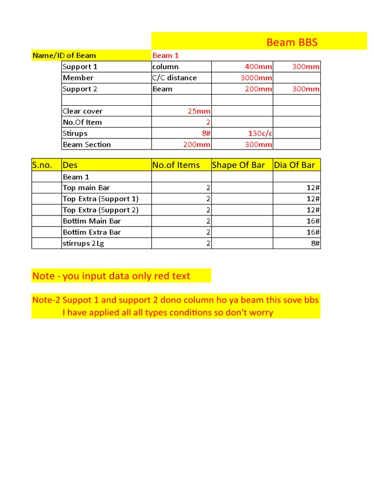 All Tyep Beam Bbs | PDF | Beam (Structure) | Structural Engineering
